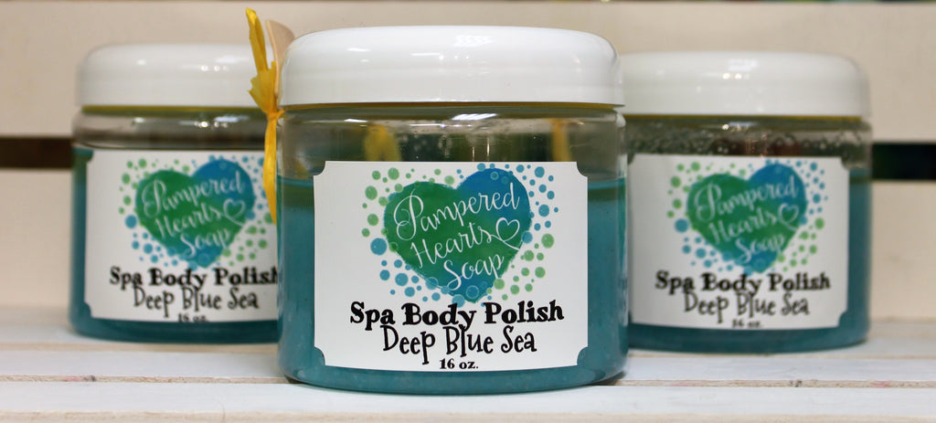 Deep Blue Sea Spa Body Polish – PamperedHeartsSoap